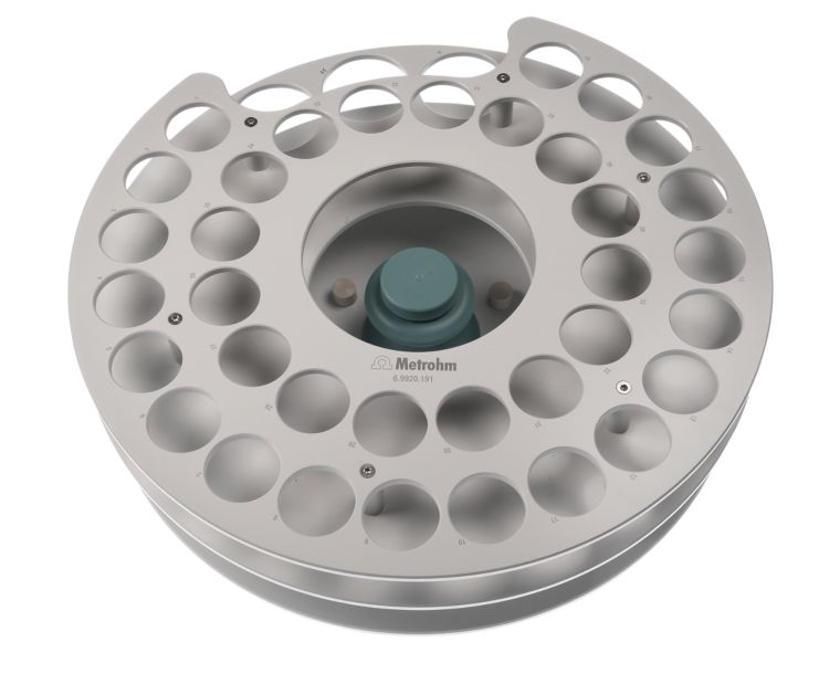 Sample rack, 35 x 60 mL and 3 x 250 mL (PVC) | Metrohm