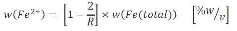 Fe(II) in iron sucrose injection (USP) | Metrohm